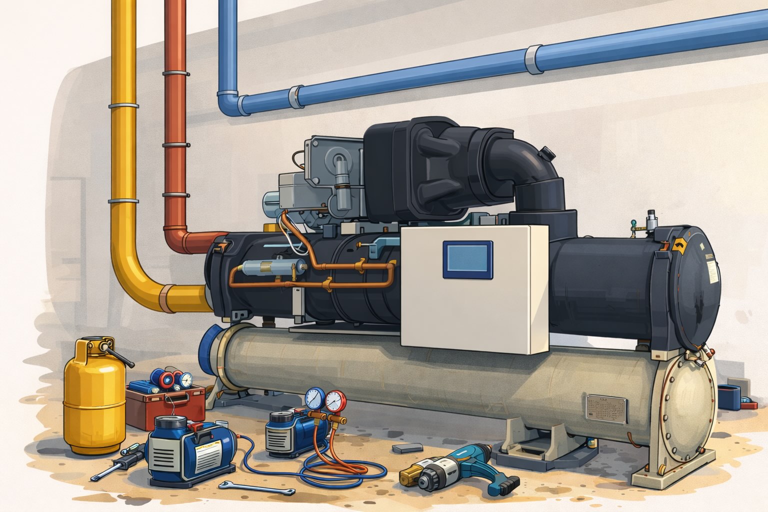 What Happens During a Professional Chiller Overhaul? | CRYSTALAIR